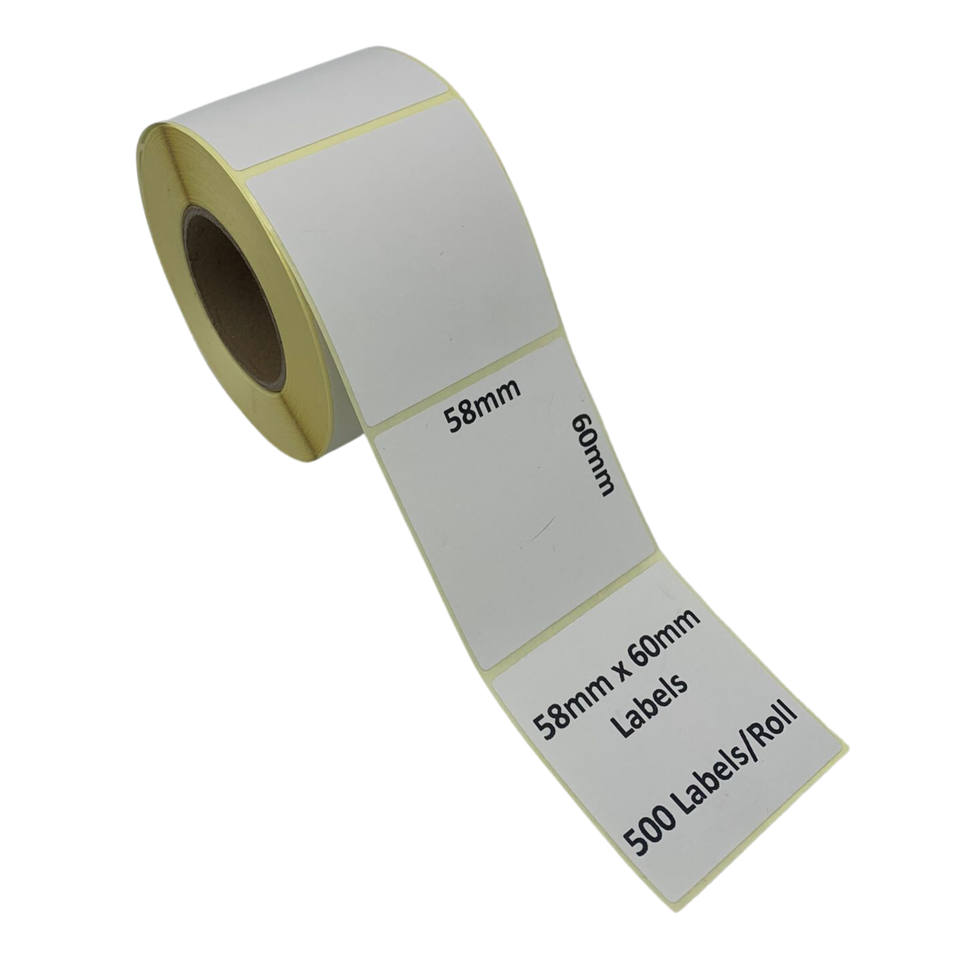 58mm x 60mm Direct Thermal Roll Labels – Make me a Label
